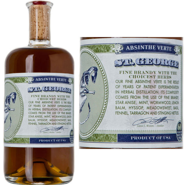 St. George Absinthe Verte 750ml – H ST LIQUORS