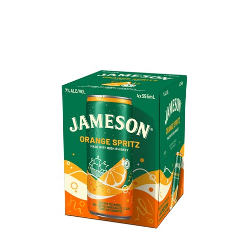 Jameson Orange Spirtz RTD - 4pk/12 fl oz Cans – H ST LIQUORS