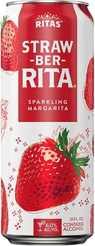Bud Light Ritas Straw-Ber-Rita Margarita 25-Oz – H ST LIQUORS