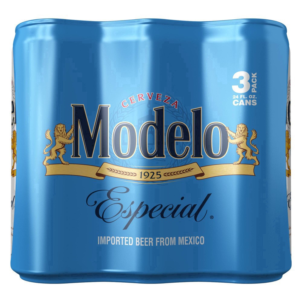 Grupo Modelo Modelo Especial Lager Beer 24-Oz Can 3-Pack – H ST LIQUORS