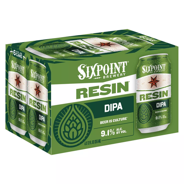 Sixpoint Resin Imperial Indian Pale Ale Beer 6-Pack – H ST LIQUORS