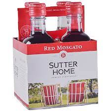Sutter Home Red Moscato Wine Bottle 4-Pack – H ST LIQUORS
